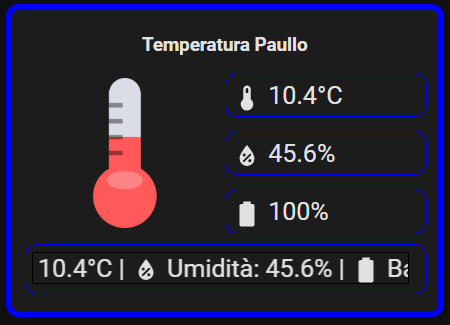 Card in Home Assistant con Custom Button Card - PENDOLAS